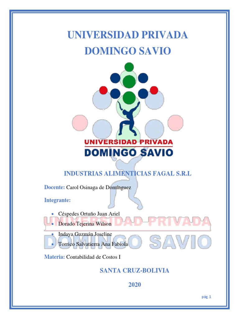 Fagal Grupo6 | PDF | Costo | Depreciación