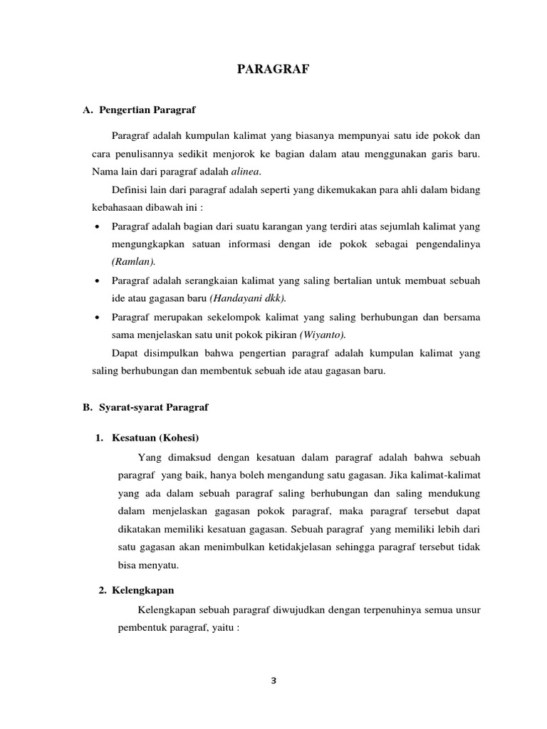 3 Paragraf | PDF | Kajian Bahasa Asing