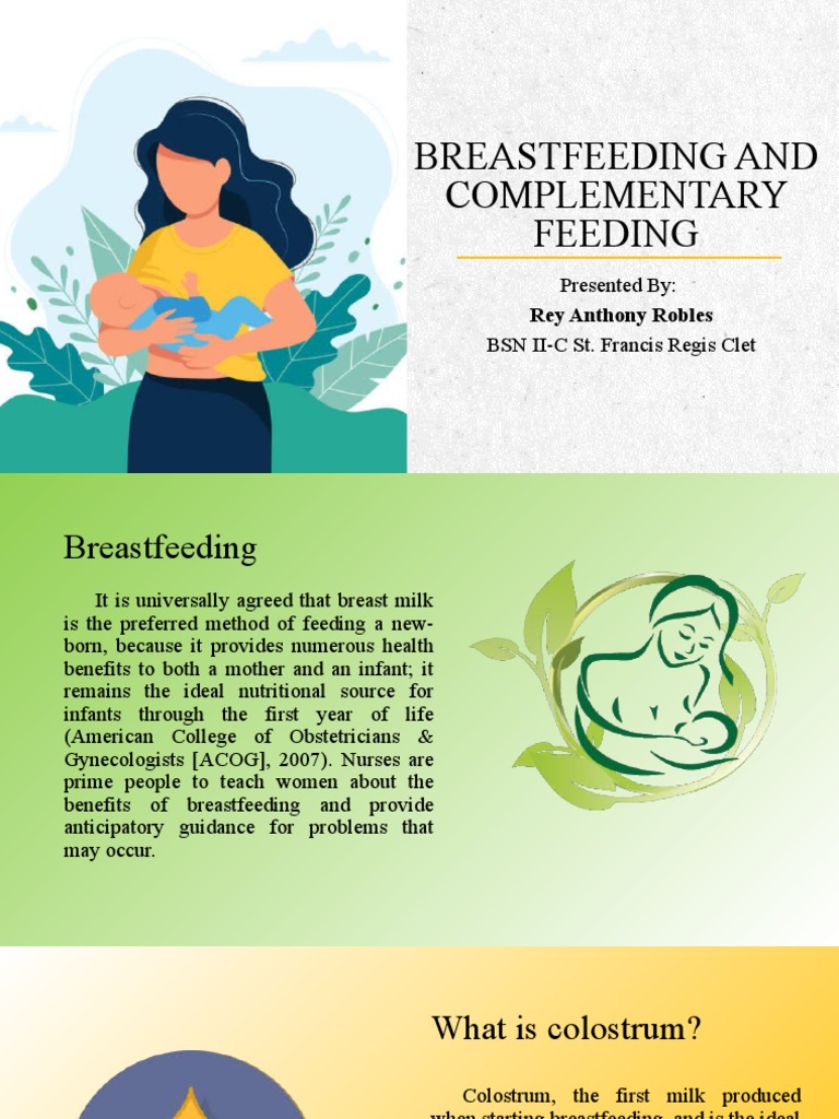 Breastfeeding and Complementary Feeding | PDF | Breastfeeding | Breast Milk