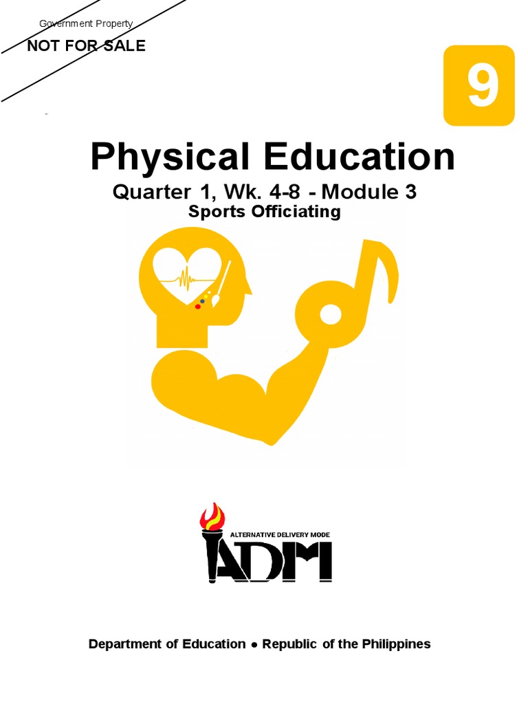 Pe9 - q1 - Mod3 - Sports Officiating - v3 | PDF | Physical Fitness ...