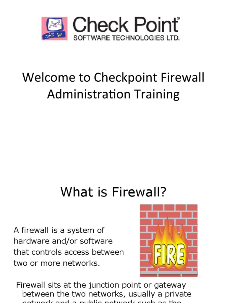 Checkpoint Firewall Administration Training Part1 | PDF | Firewall (Computing) | Computer Network