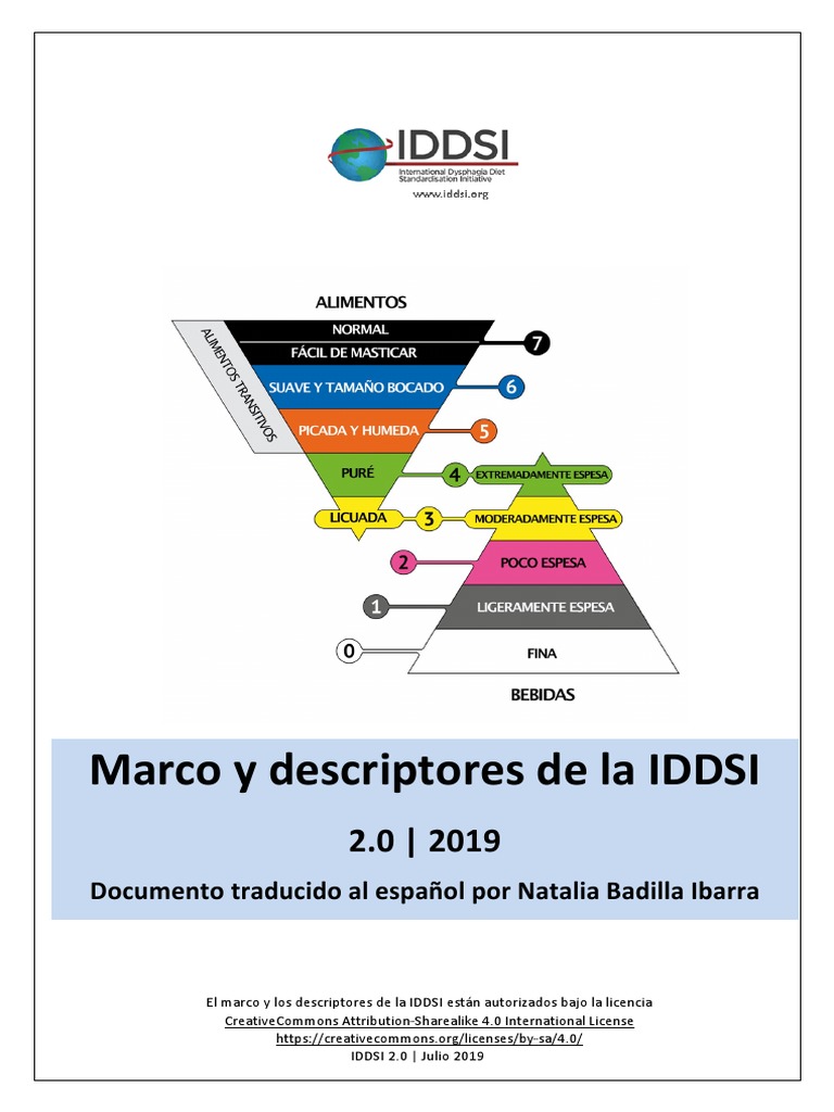 IDDSI Framework Detailed Descriptions SPANISH FINAL July2020 | PDF ...