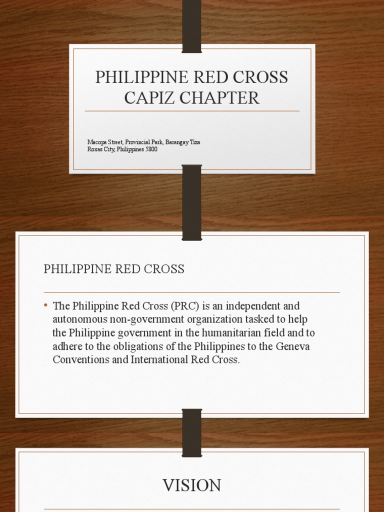 Philippine Red Cross Capiz Chapter: Macopa Street, Provincial Park ...
