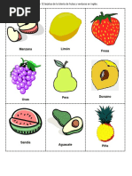 Loteria de Frutas y Verduras Español | PDF | Juegos de cartas | Jugando ...