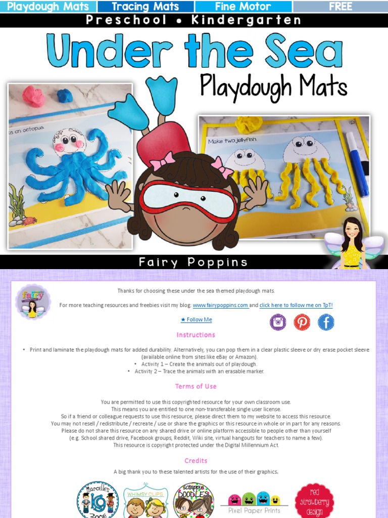 Under The Sea Fine Motor Mats Fairy Poppins | PDF | Internet | Cyberspace