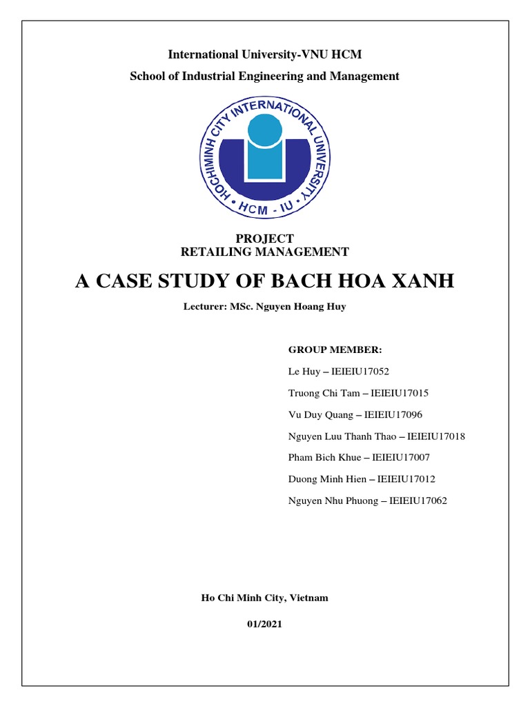 Retail Management Case Study of Bach Hoa Xanh | PDF | Retail | Supermarket