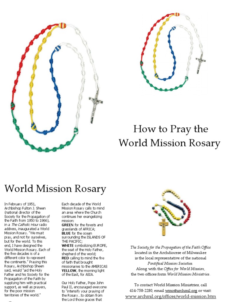 How To Pray The World Mission Rosary | PDF | Rosary | Mary, Mother Of Jesus