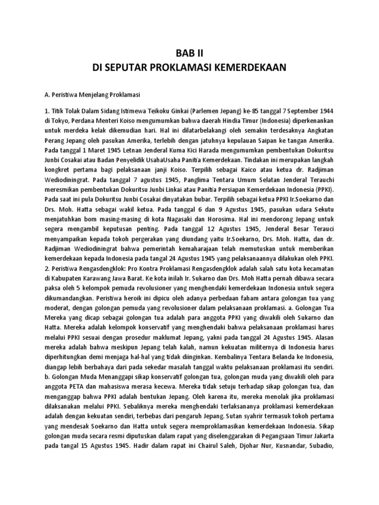 Seputar Proklamasi Kemerdekaan Hingga Proklamasi Kemerdekaan | PDF ... Seputar Proklamasi Kemerdekaan Hingga Proklamasi Kemerdekaan | PDF ...