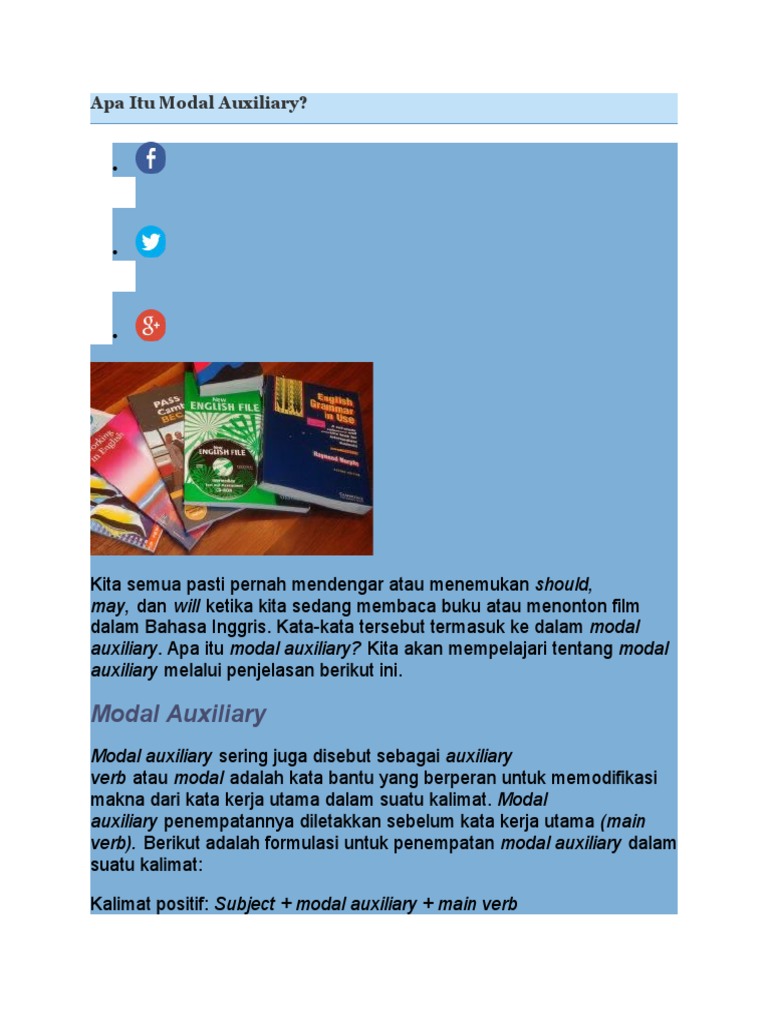 Apa Itu Modal Auxiliary | PDF