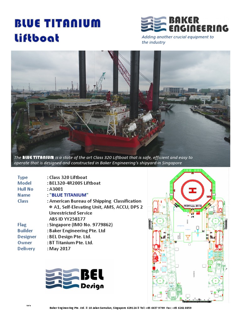 Lift Boat Blue Titanium | PDF | Marine Propulsion | Ships