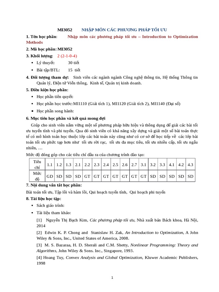 (123doc) Nhap Mon Cac Phuong Phap Toi Uu | PDF