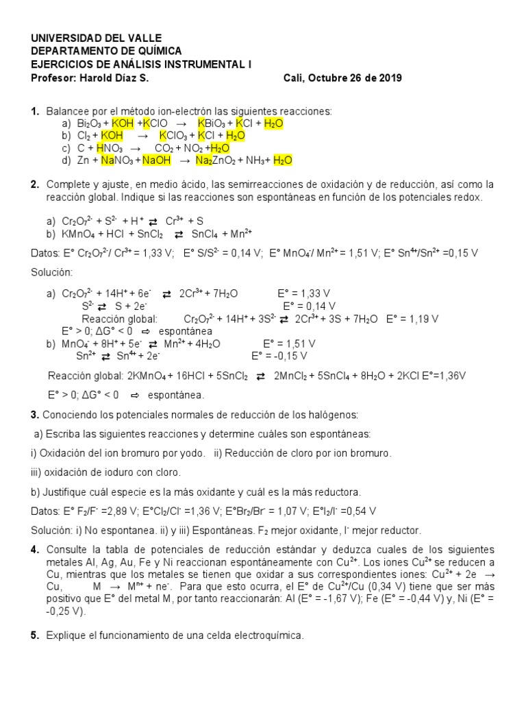 Electro Qui Mica | PDF | Redox | Química