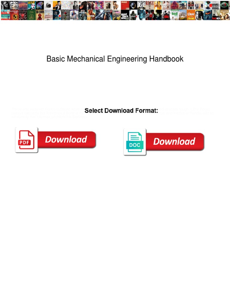 Basic Mechanical Engineering Handbook | PDF | Mechanical Engineering ...