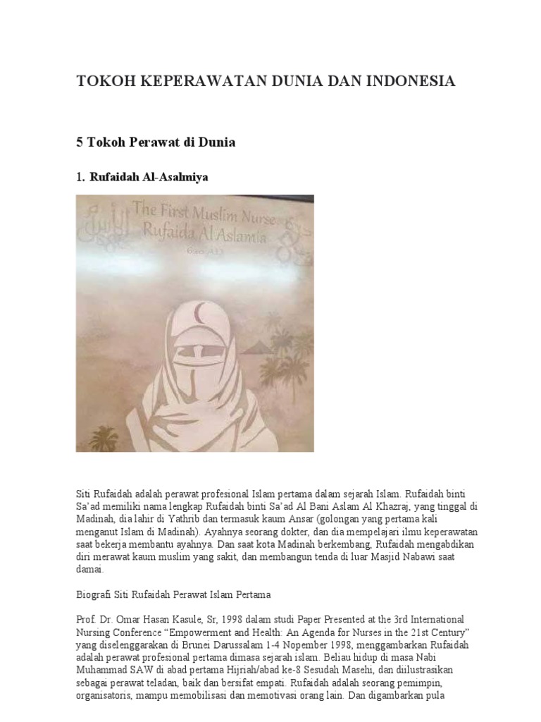 Tugas Mk. KDK Tokoh Perawat Dunia Dan Indonesia | PDF