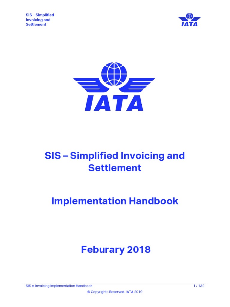 SIS e Invoicing Implementation Handbook | PDF | Invoice | Computing