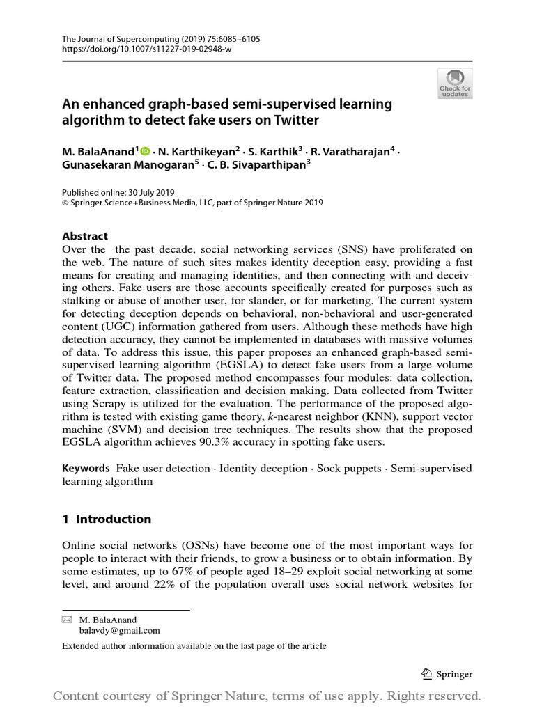 An Enhanced Graph Based Semi Supervised Learning A Pdf Accuracy And Precision Sensitivity