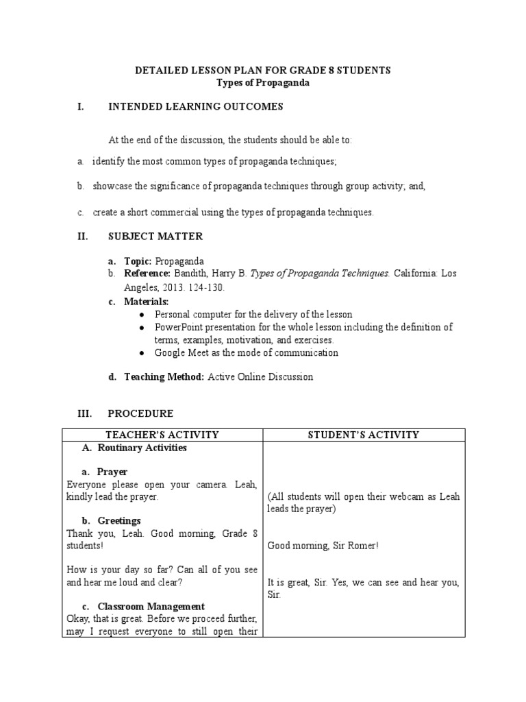 An Engaging Lesson on Propaganda Techniques | PDF | Propaganda | Persuasion