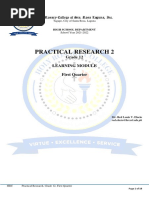 Practical Research 1 - Quarter 1 - Module 2 - Qualitative Research and ...