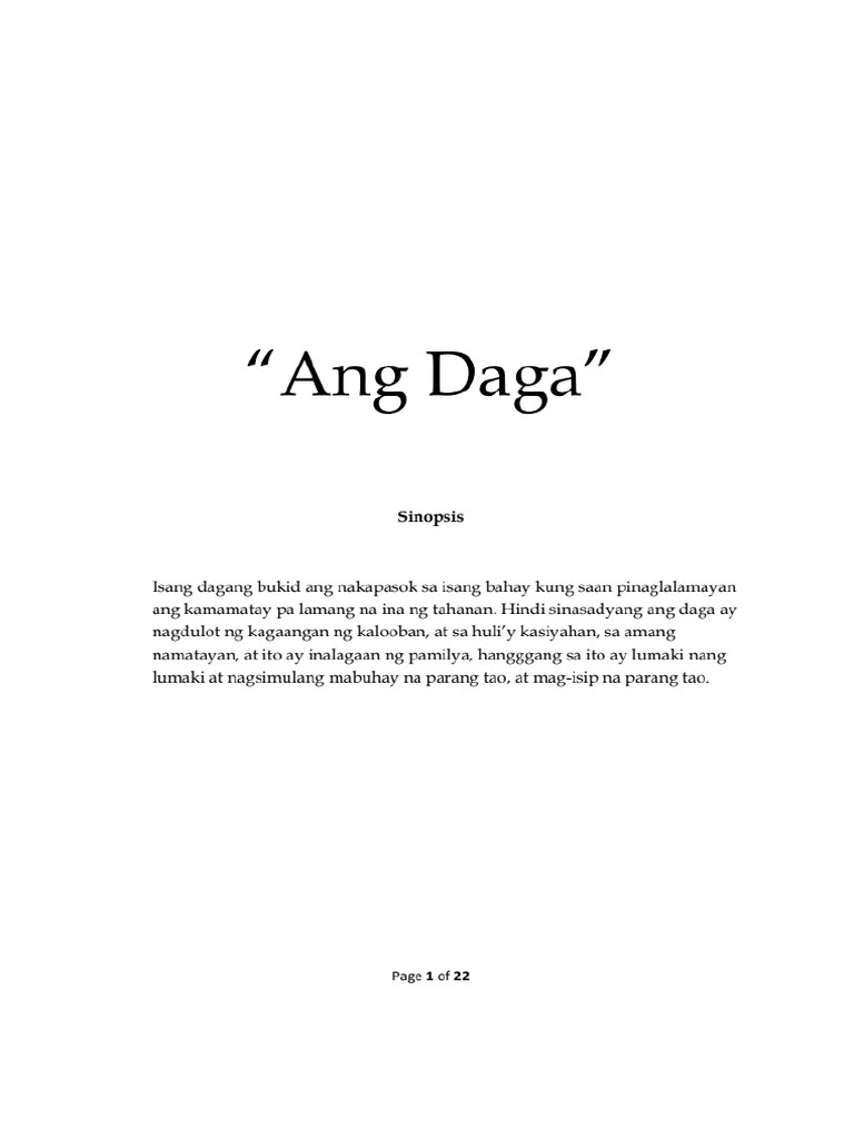 03 Ang Daga by Orlando Oliveros (2016) | PDF