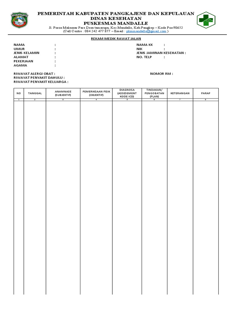 Formulir Rawat Jalan | PDF