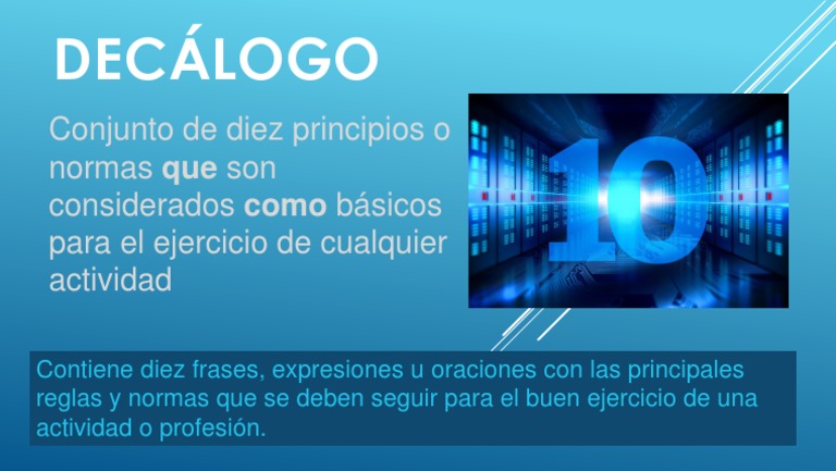 Concepto de Un Decalogo | PDF