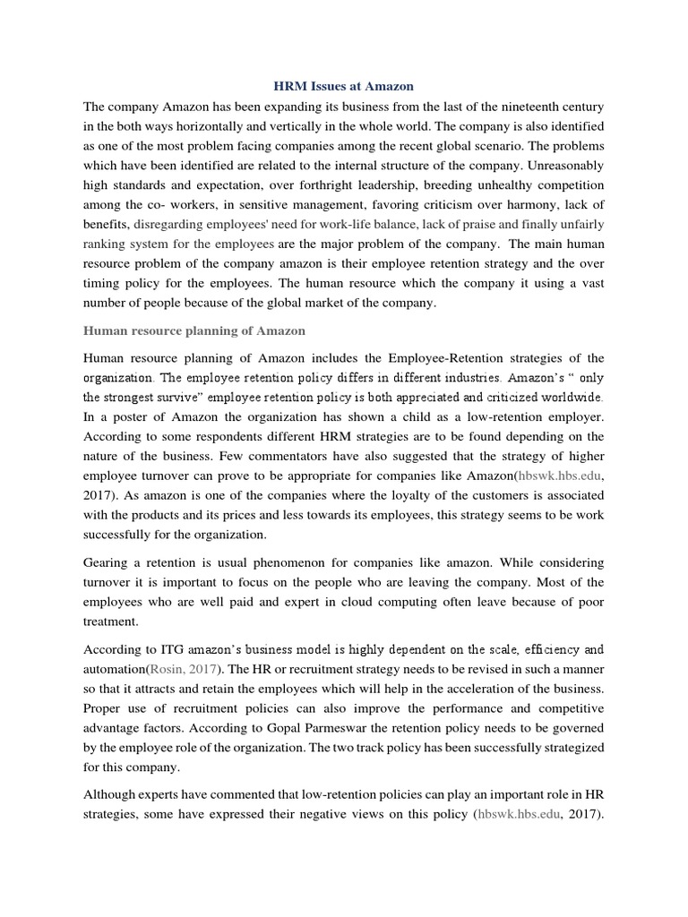 Amazon-Case Study | PDF | Employment | Temporary Work