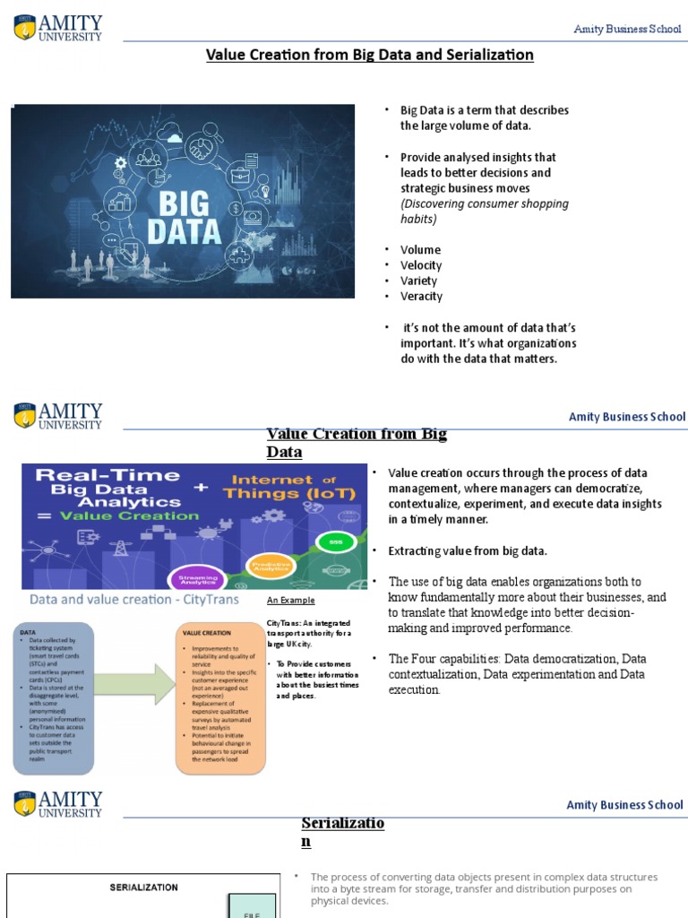 Value Creation From Big Data and Serialization: (Discovering Consumer Shopping Habits ...
