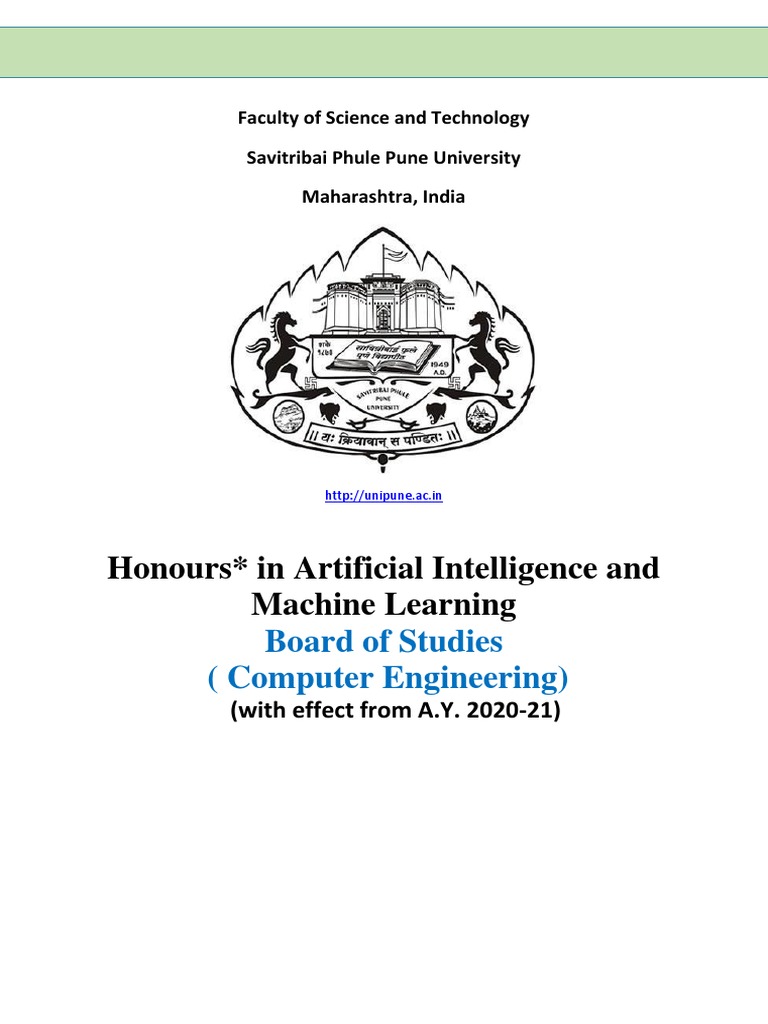 Honours in Artificial Intelligence and Machine Learning: Board of ...