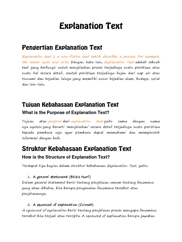 Explanation Text | PDF