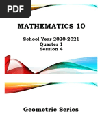 Geometric Sequence G10 | PDF | Sequence | Multiplication