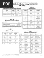 Reference Tables For Physical Setting/CHEMISTRY: 2011 Edition | PDF ...