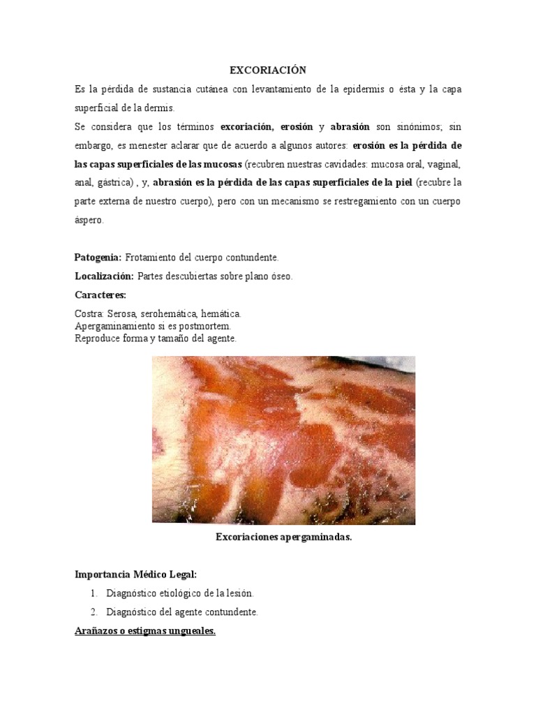 La Excoriacion | PDF