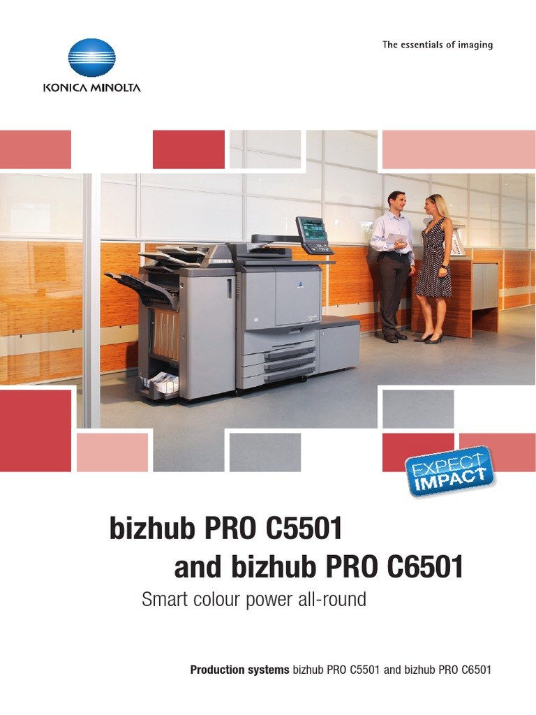 Bizhub PRO C5501 C6501 Brochure | PDF | Printer (Computing) | Paper
