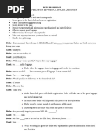 01 Hotel Reception Counter Conversation Worksheet Red2 | PDF ...