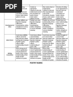 Acrostic Poetry Rubric | PDF