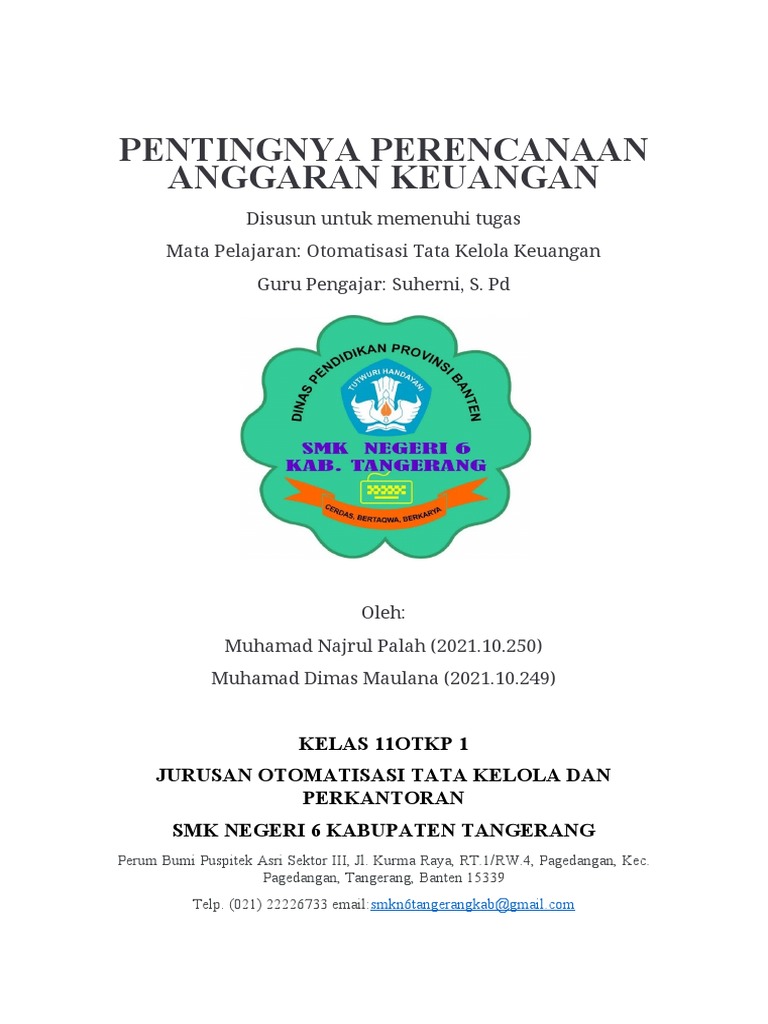 Tugas Makalah Keuangan - XI OTKP 1 | PDF