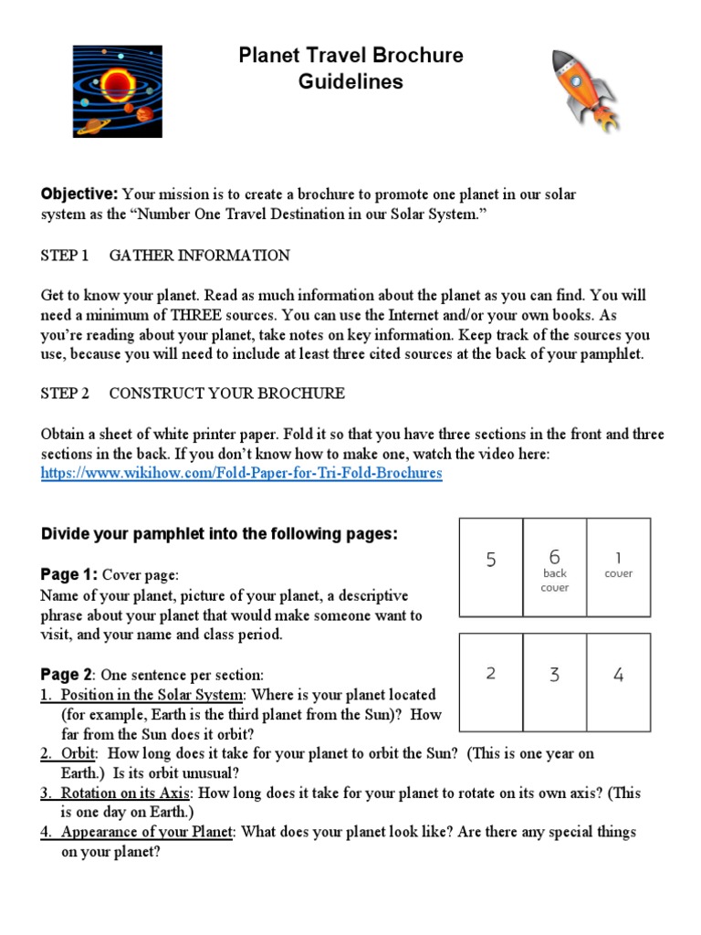 Solar System Travel Brochure Guide | PDF | Planets | Atmosphere