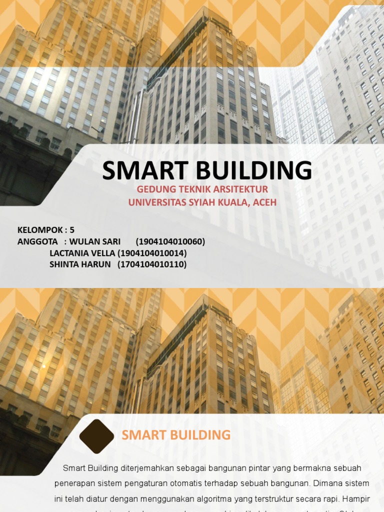 Smart Building - Kelompok 5 - Teknologi Bangunan | PDF