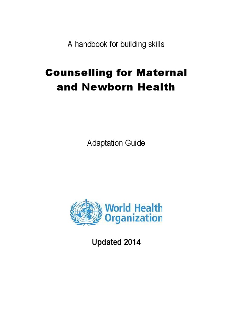 Adaptation Guide Counselling Handbook | PDF | Childbirth | Postpartum ...