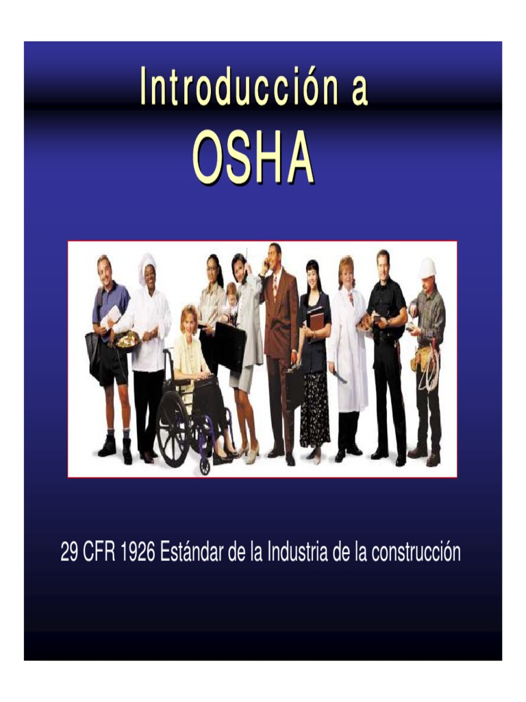 Osha 29 CFR 1926 Estandares de La Construcción - Introducció | PDF ...