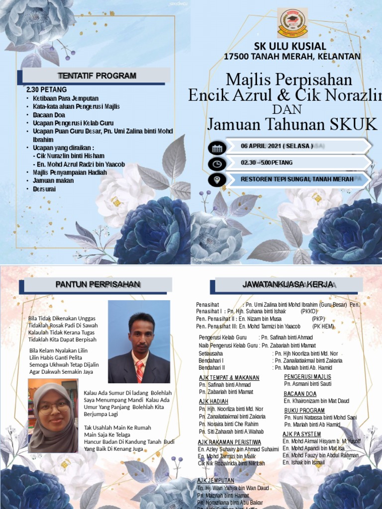 Buku Program Jamuan Perrpisahan | PDF