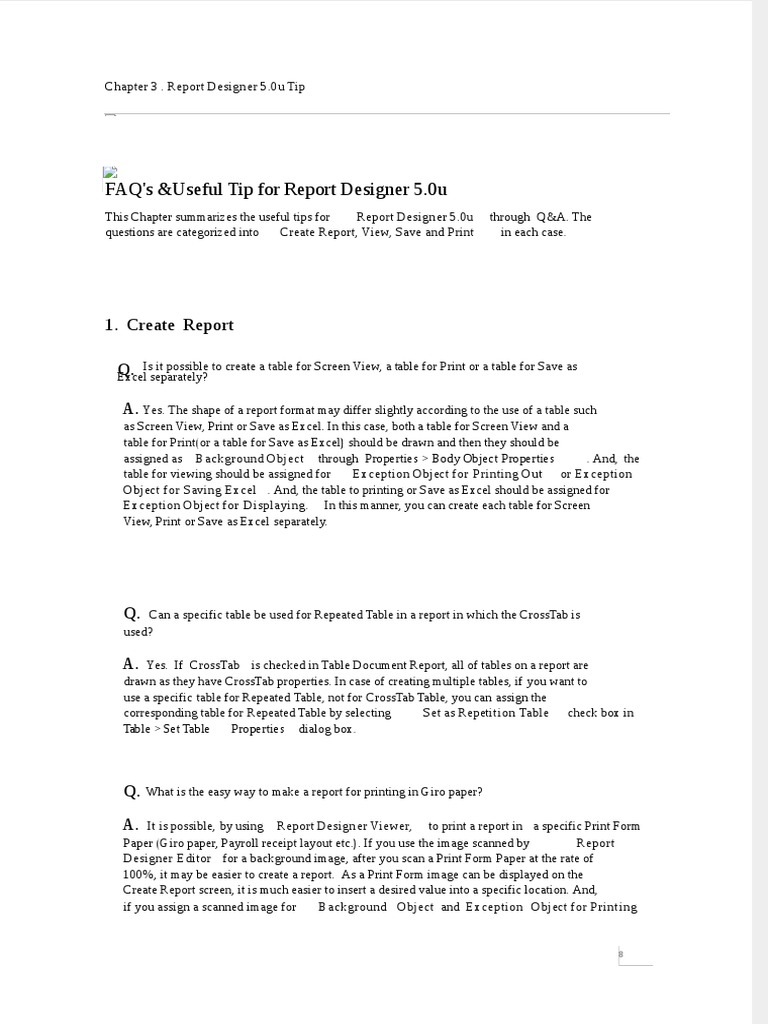 Details - Report Designer Manual 12 - Chapter 3 | PDF | Microsoft Excel ...