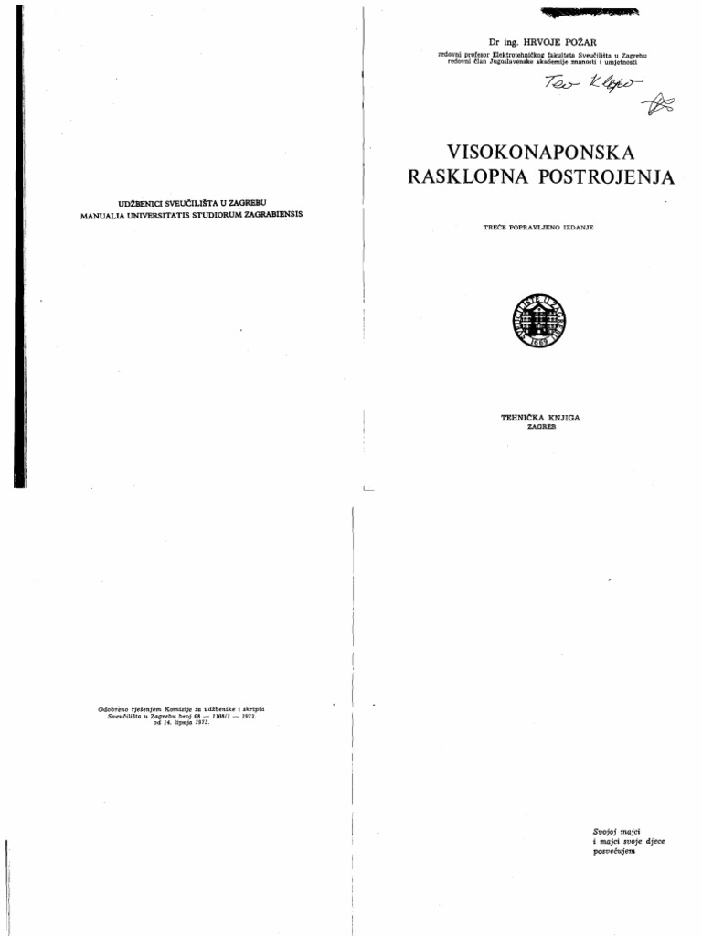 Visokonaponska Rasklopna Postrojenja | PDF