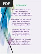 Dandansoy Lyrics | PDF