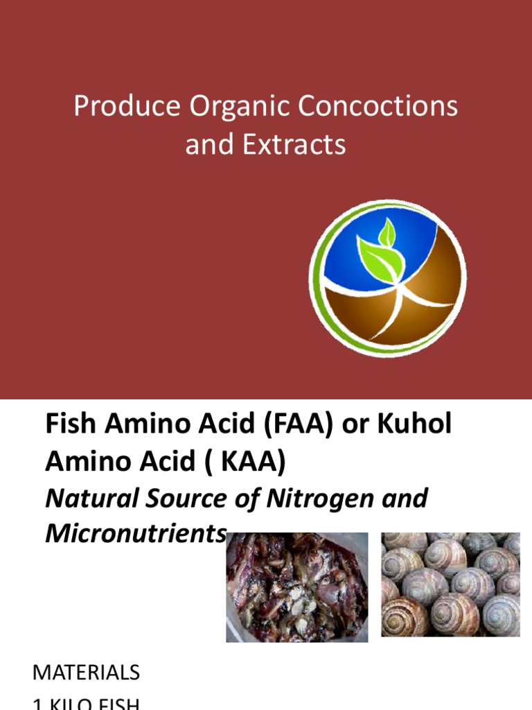 Producing Organic Concoctions and Extracts | PDF | Water | Milk