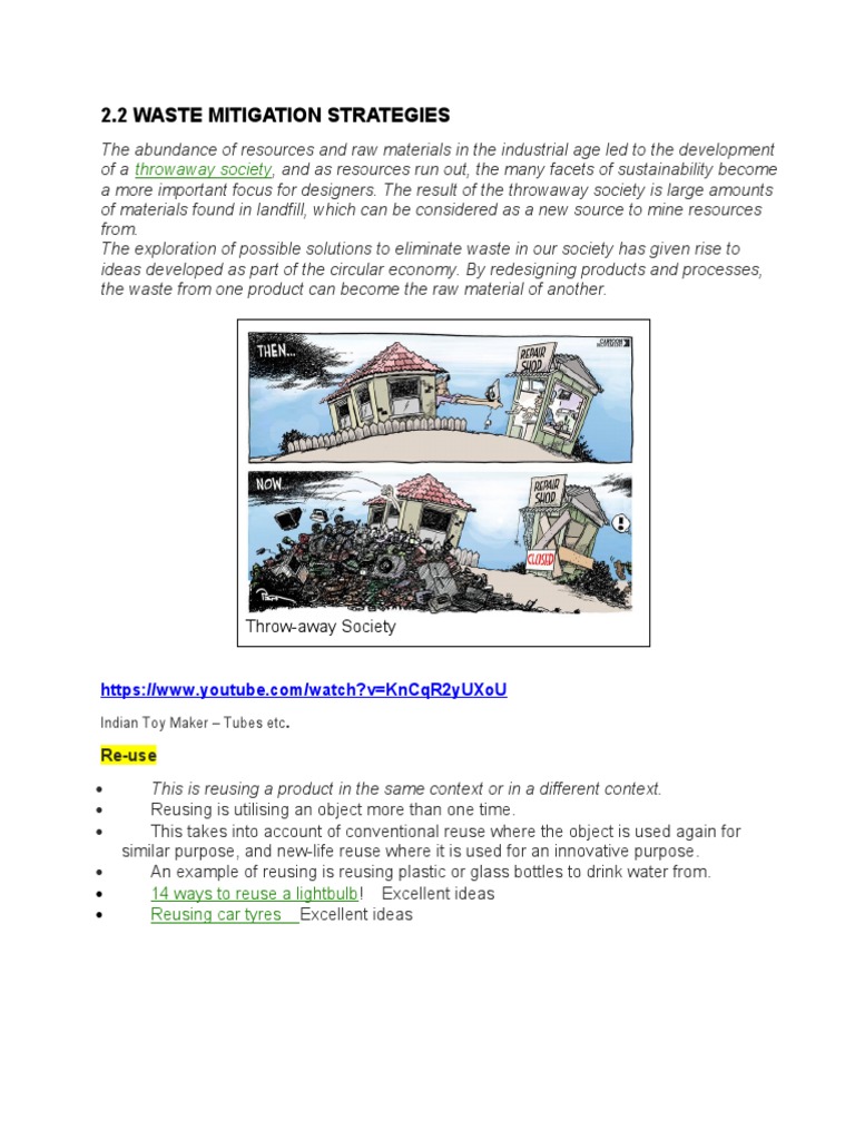 Waste Mitigation Strategies | PDF | Recycling | Waste