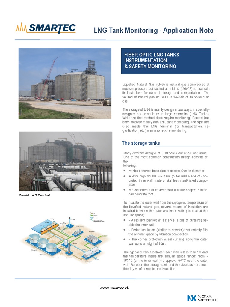 LNG Tank Monitoring - Application Note | PDF | Liquefied Natural Gas ...