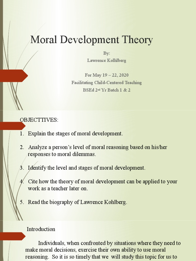 Moral Development Theory | PDF | Human Nature | Philosophical Theories