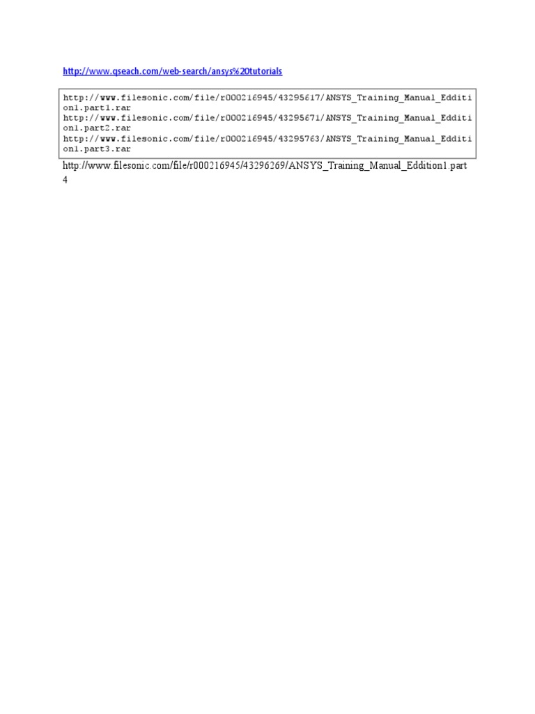 Ansys 11 Tutorials | PDF | Computers