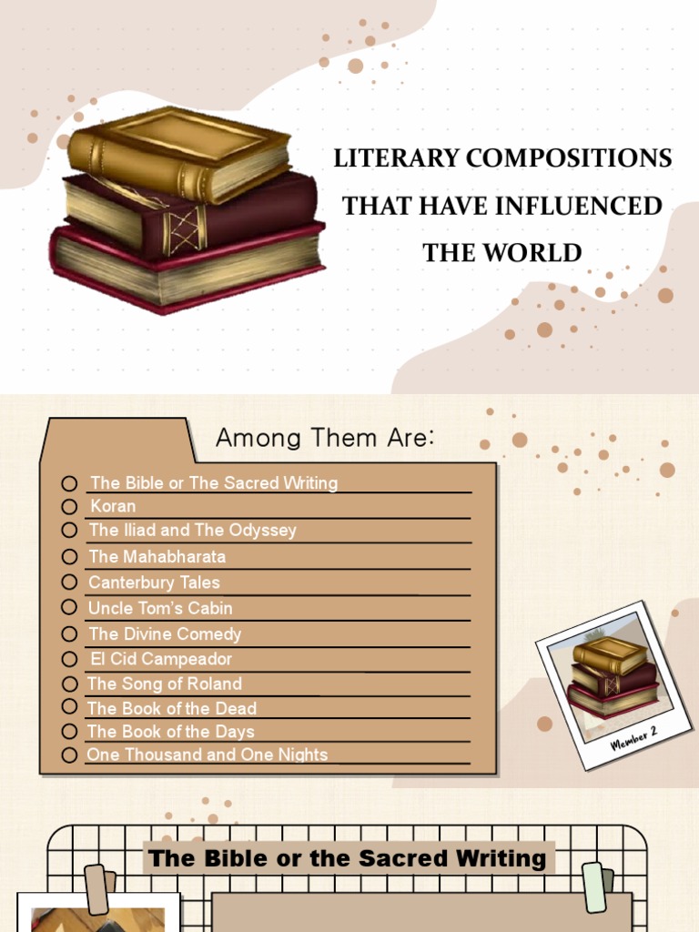 Literary Compositions That Have Influenced The World | PDF | One ...